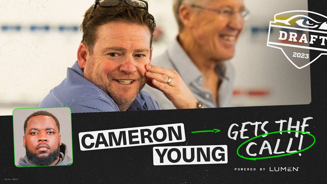 Seahawks DT Cameron Young Gets The Draft Call At No. 123 Overall - YouTube