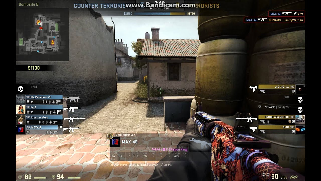 CS:GO Counter-Strike: Global Offensive 5 kill streak awesome - YouTube