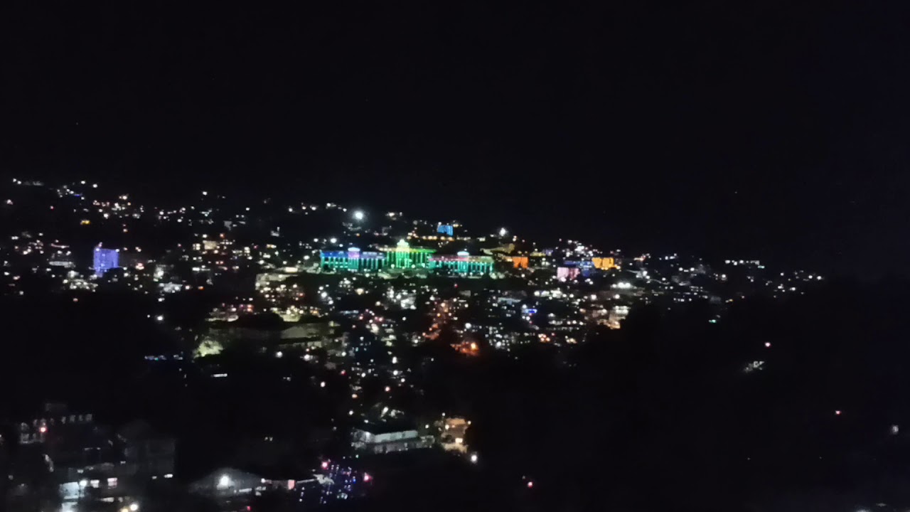 Night View of ITANAGAR - YouTube