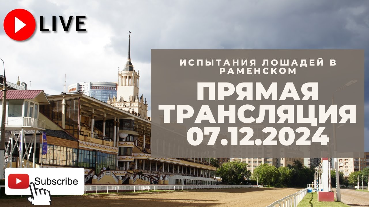 07.12.2024: Прямая трансляция из Раменского. - YouTube