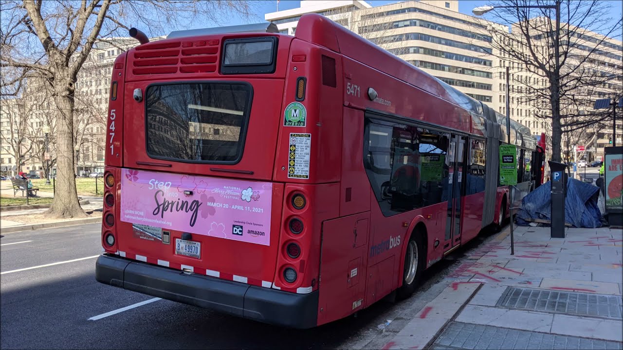 WMATA Metrobus 2015 New Flyer Xcelsior XDE60 #5471 on Route X2 - YouTube