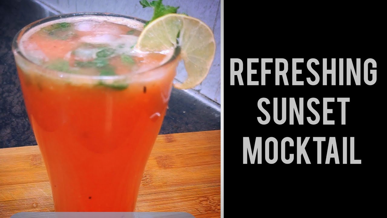 सनसेट मॉकटेल.Sunset Mocktail.Watermelon & Orange Mocktail.ରିଫ୍ରେସିଙ୍ଗ ...