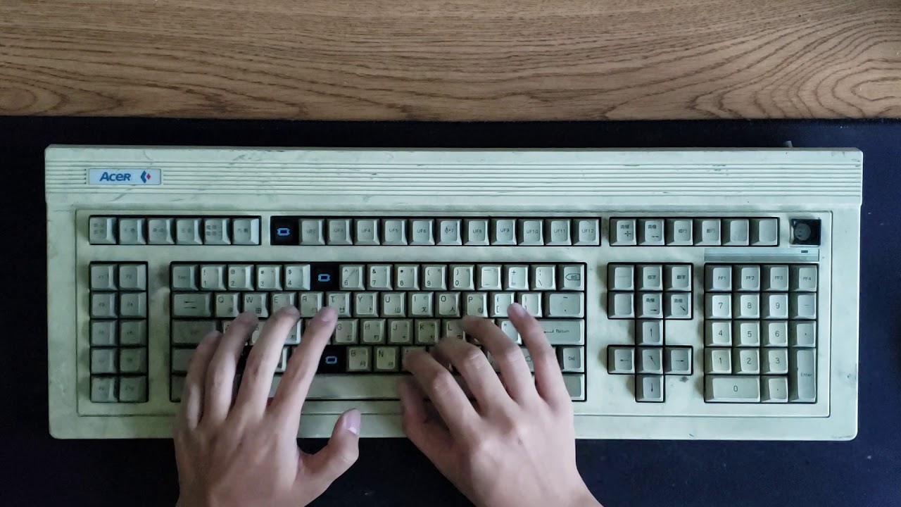 Acer KB-123 Keyboard Typing Video - YouTube
