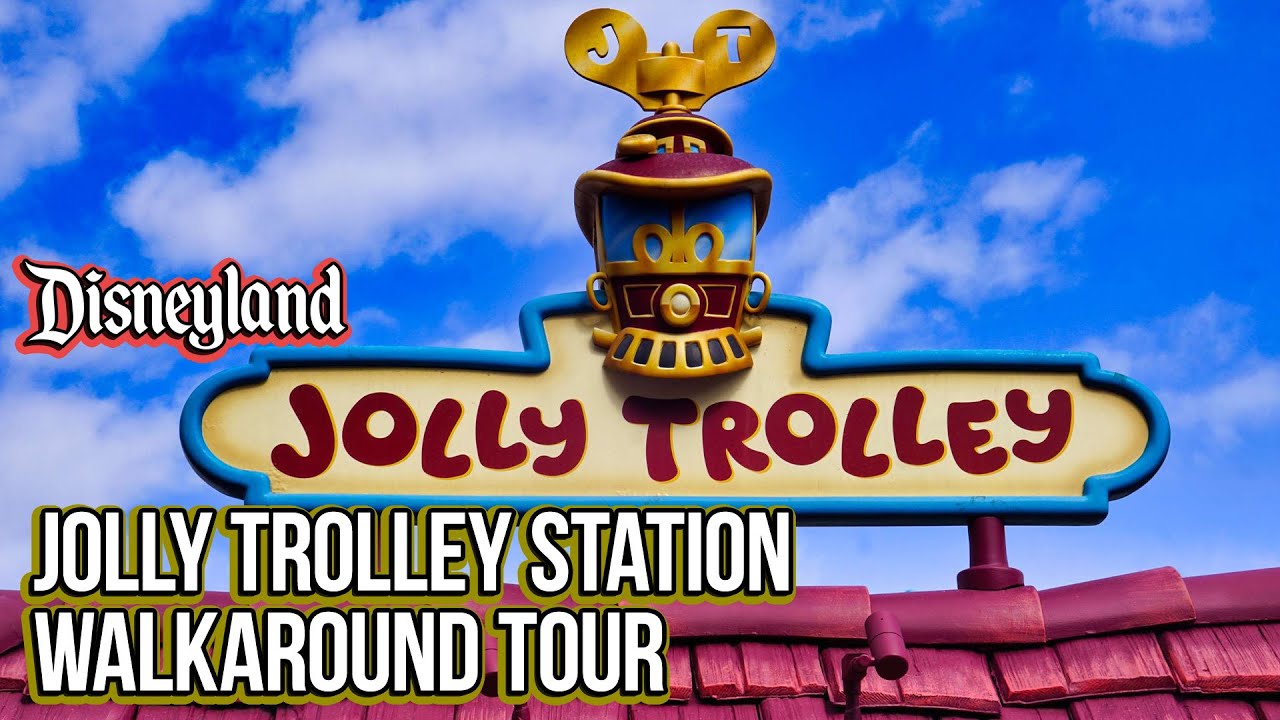 Jolly Trolley Station Walkaround Tour in Mickey's Toontown at ...