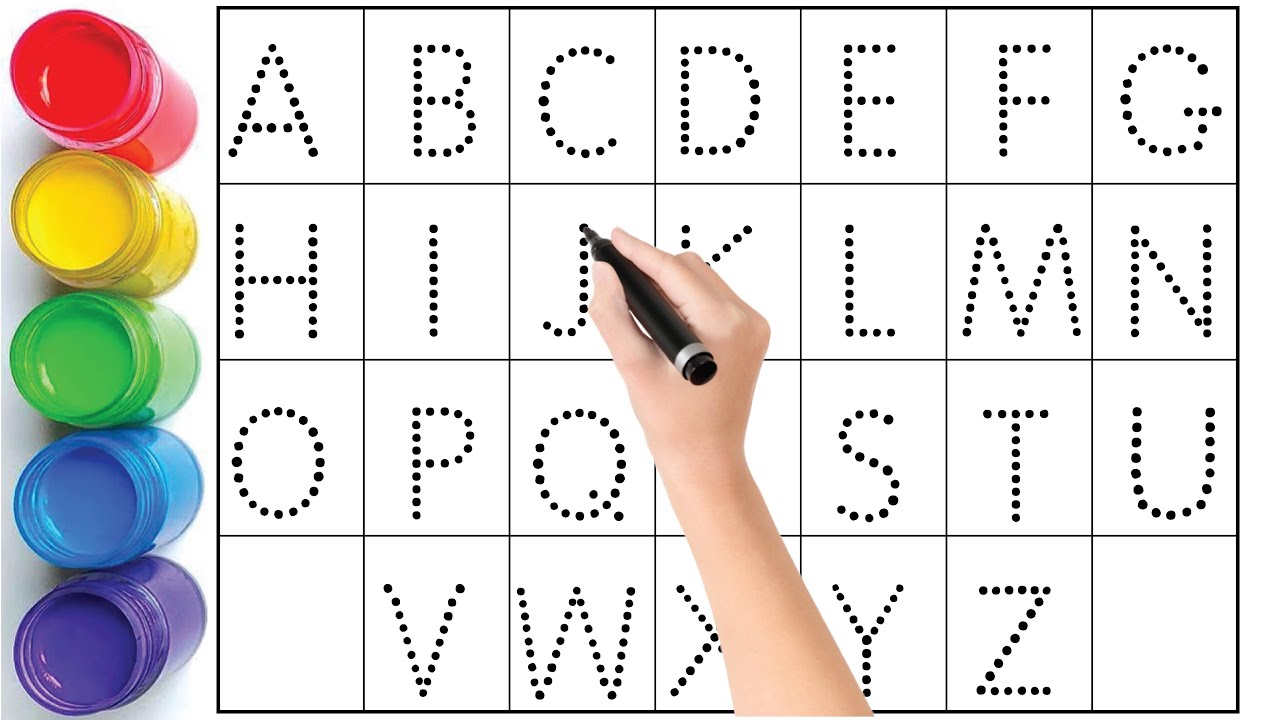 Alphabet, ABC song, ABCD, A to Z, Kidsrhymes, collection for writing ...