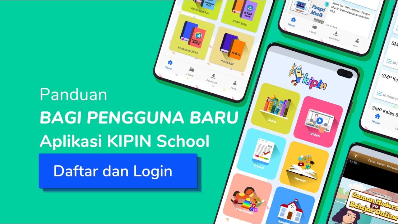 Cara Registrasi di Aplikasi Kipin School 4.0, App No 1 untuk Pendidikan ...