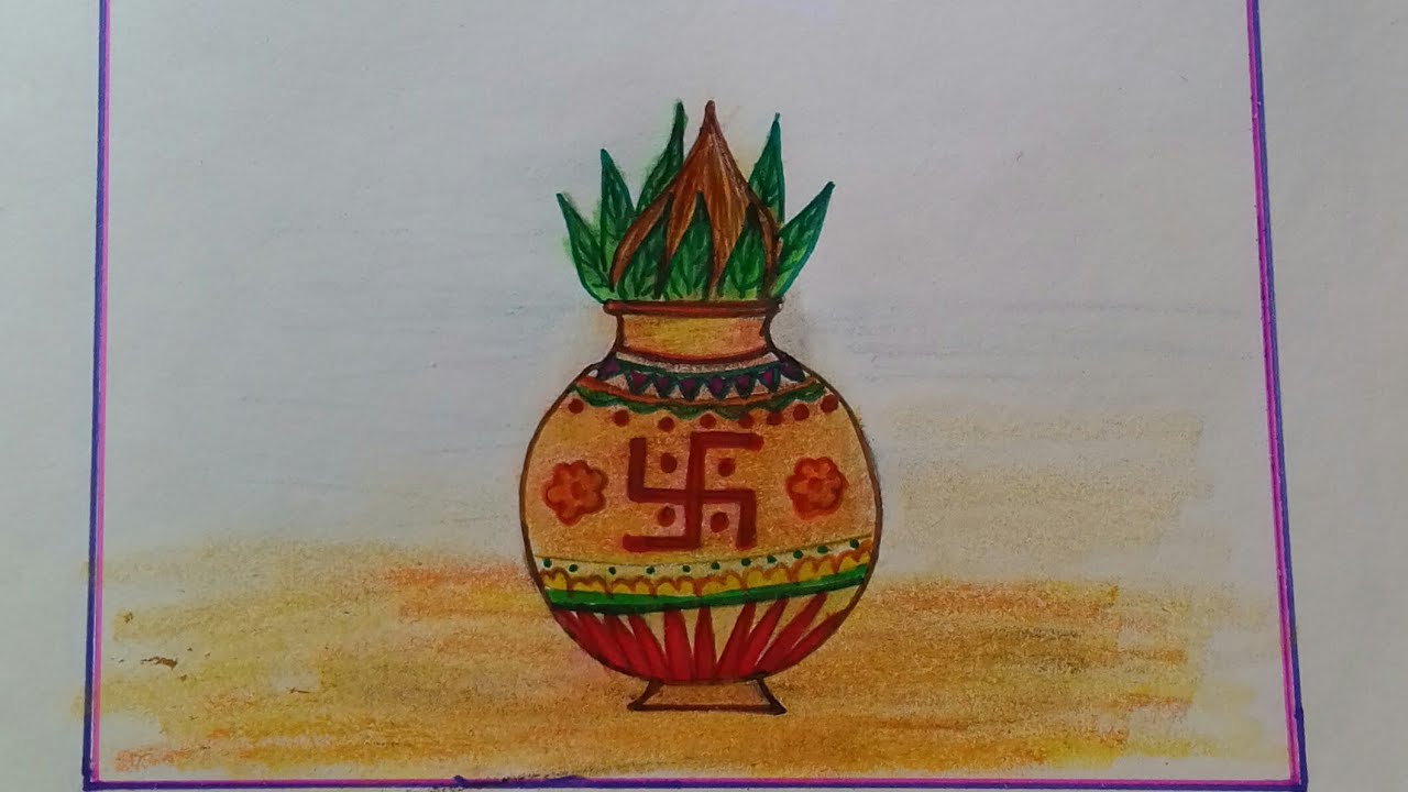 How to draw a kalash - YouTube