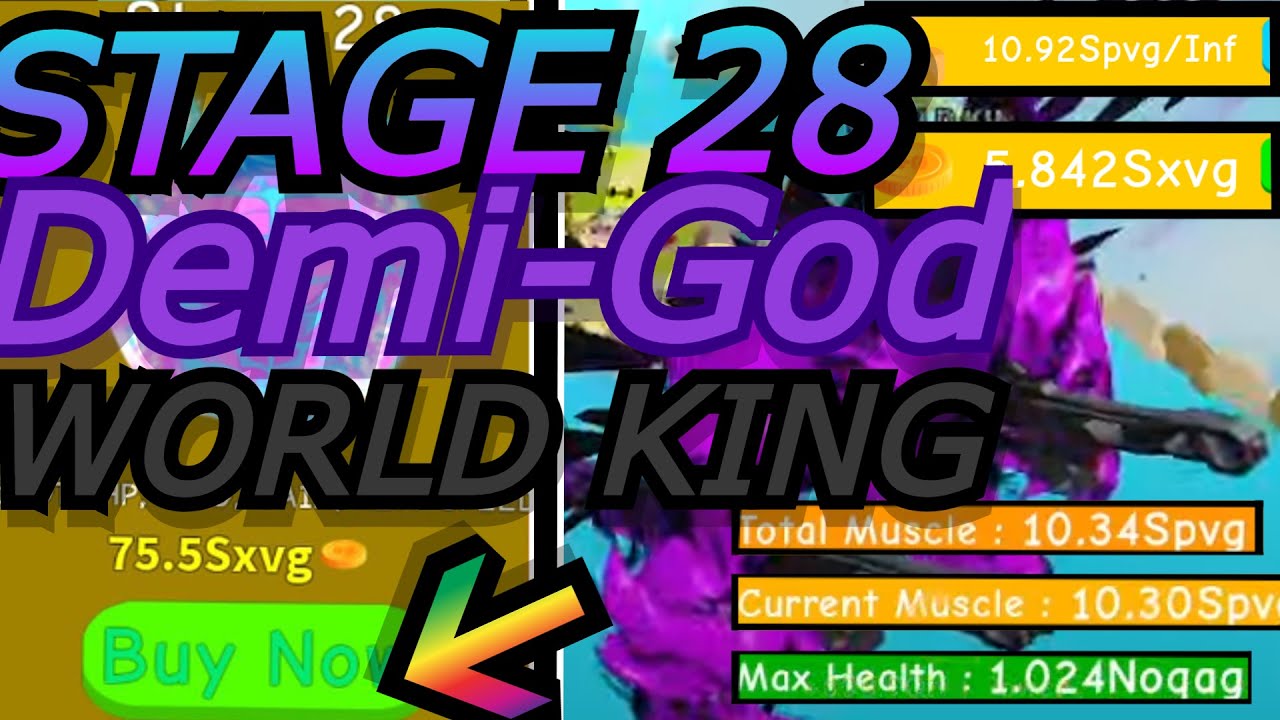 Getting Stage 28 In Lifting Simulator After 9 MONTHS! + Demi-God ...