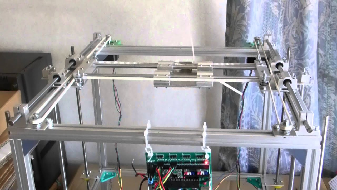 H-Bot 3D Printer HB1-8 2014/09/09-5 - YouTube
