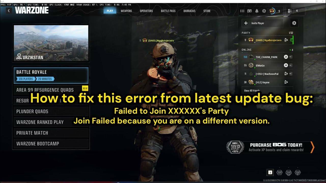 Join Failed because you are on different version - FIX for PC - YouTube