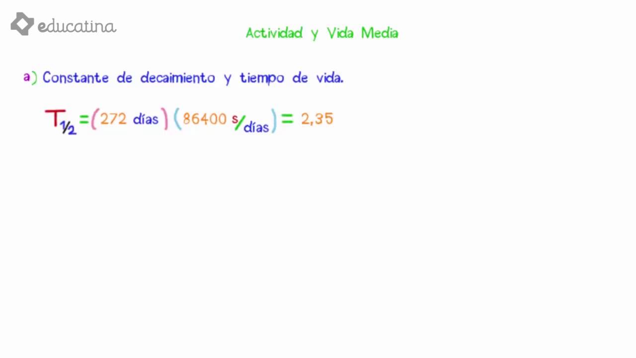 Problemas De Calculo De Vida Media - Servicio De Citas En República ...