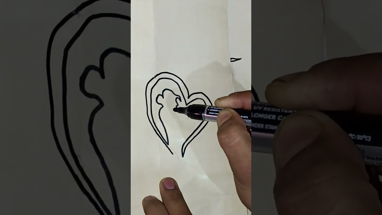 Ma Bete Ka Payar One Line Draw Shorts Drawing Viralvideo Youtube