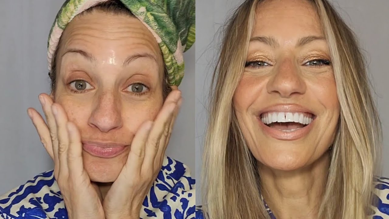 Step by Step Glowy Natural Makeup for Mature skin | WOMEN OVER 50! | # ...