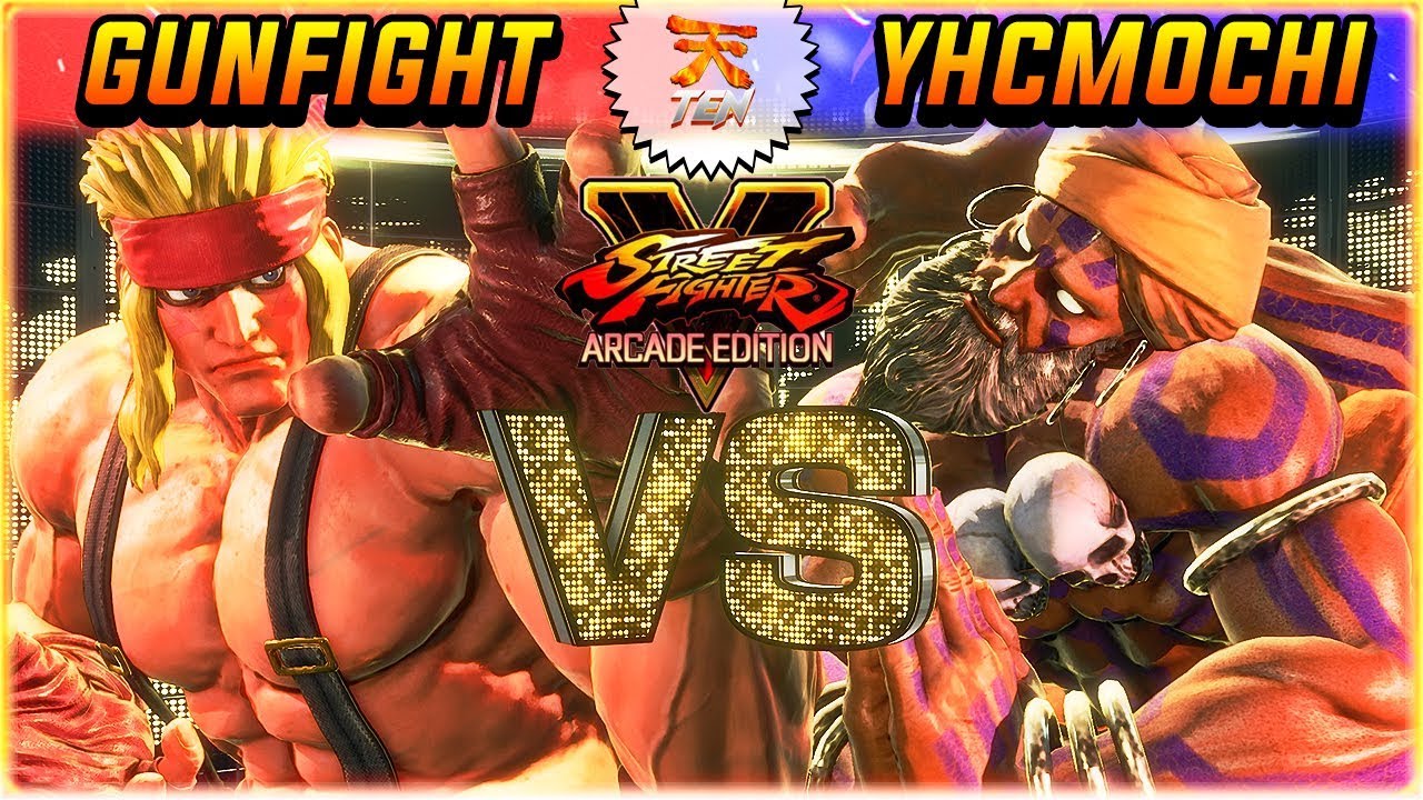 SFV/SF5: ARCADE EDITION GUNFIGHT (#1 ALEX) VS YHCMOCHI (#1 DHALSIM ...