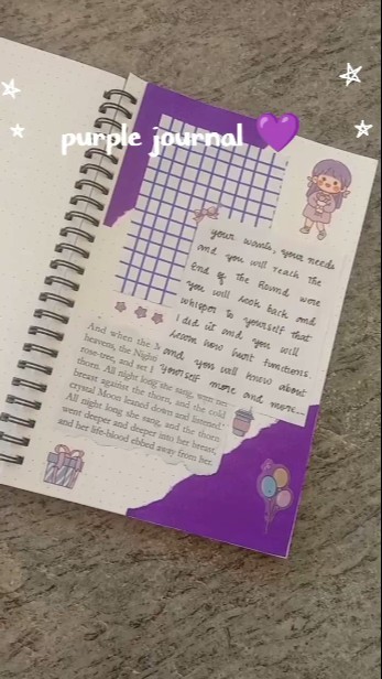 Purple Journal 💜 | Prettify #prettify #aesthetic #journaling #purple # ...