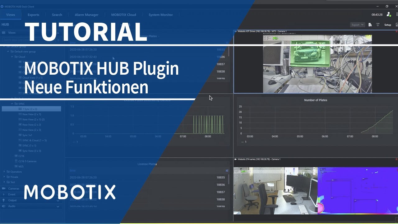 MOBOTIX HUB PlugIn - SYNC Dashboard und Cloud Kameras - YouTube