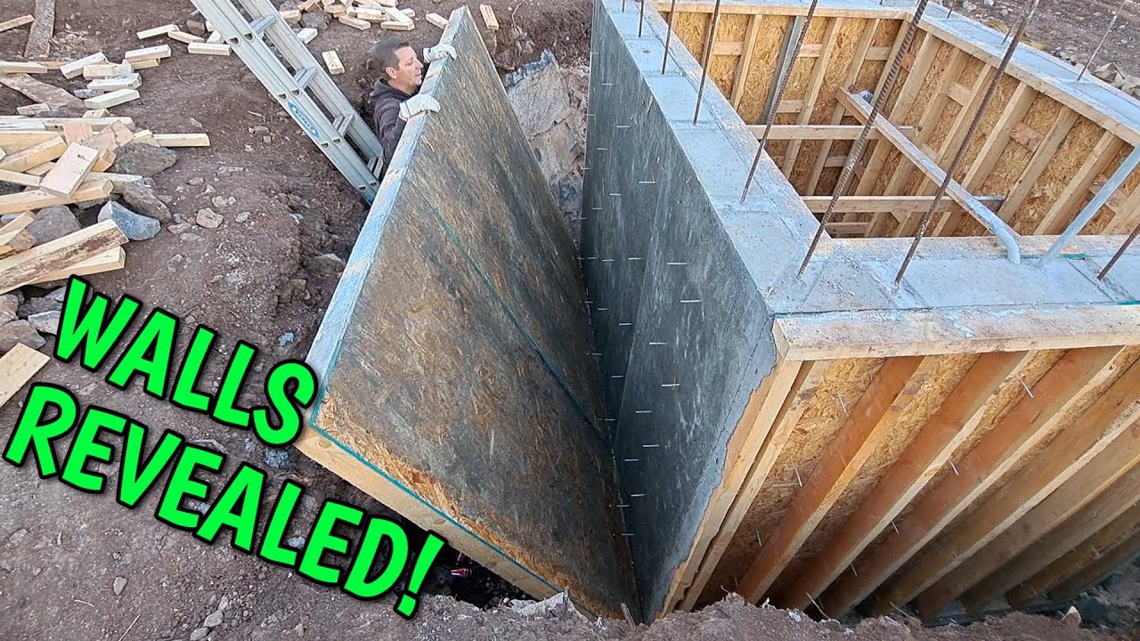 THE BIG REVEAL! Root Cellar Walls UNCOVERED | DIY Homestead Home Build ...