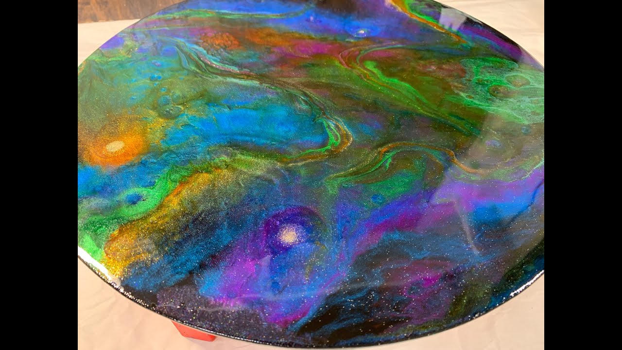 92 - Epoxy Resin Art, beautiful colour blending & Effects - Space ...