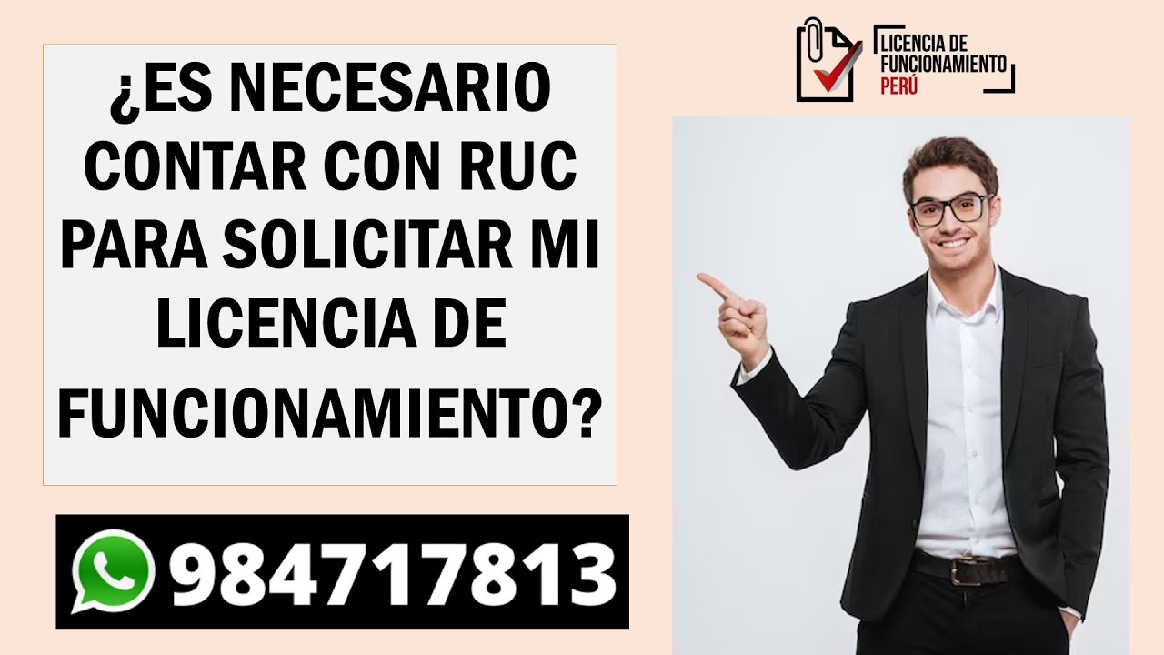 ES NECESARIO TENER RUC PARA GESTIONAR Qué es el RUC y la licencia de funcionamiento PERU - YouTube