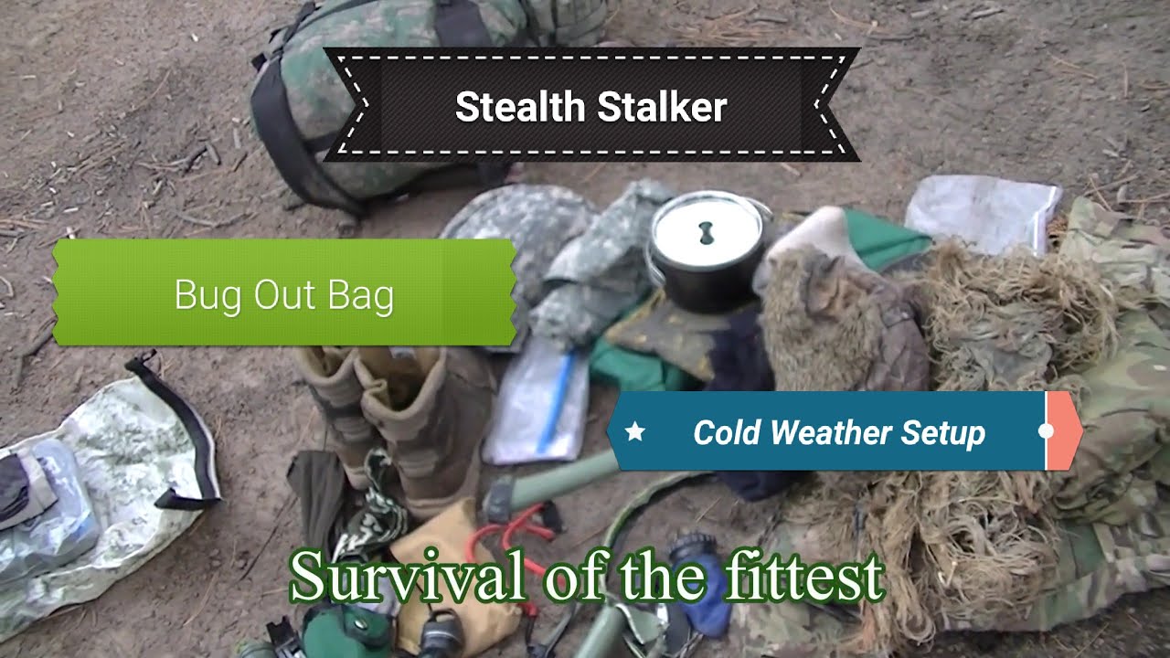 BUG OUT BAG: [My cold weather bug out setup] - YouTube