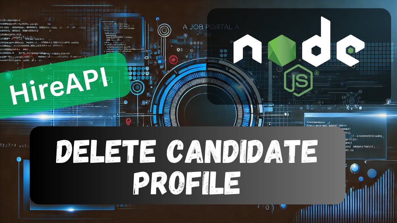 30. Delete Candidate Profile Details using Delete Request in Node API ...