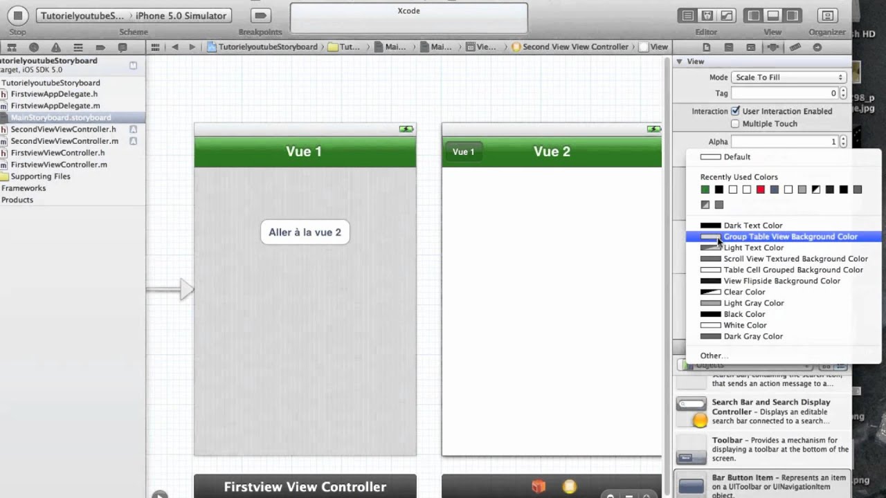 Créer une application iphone multivue sans toucher au code - YouTube