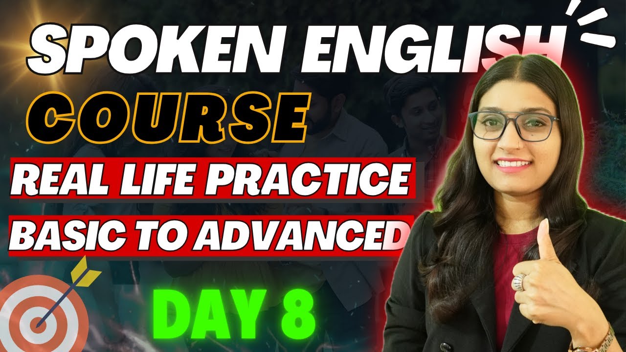 Day 8 | Basic English Conversation Practice | Real Life Dialogue for ...