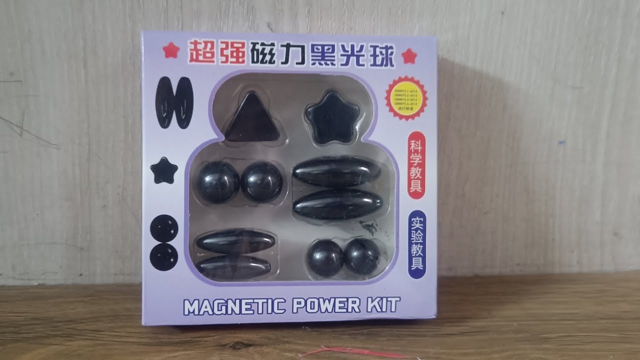 Magnetic Power Kit unboxing and trying.Magic of magnet, science. Subhah ...