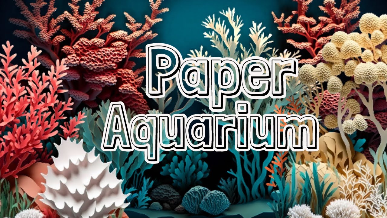 Calming Paper Aquarium with Peaceful Water Sounds | 1 Hour - YouTube