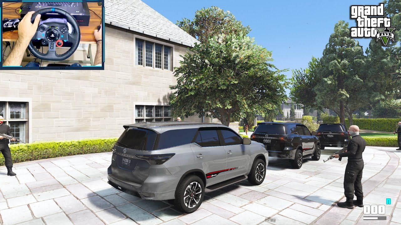 GTA 5 - Indian Mafia Toyota Fortuner Convoy | Logitech g29 gameplay ...