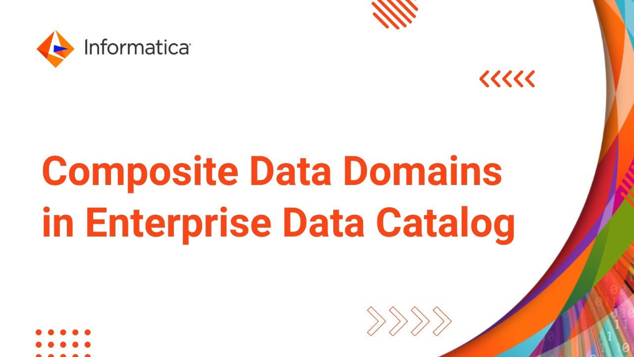Composite Data Domains in Enterprise Data Catalog - YouTube