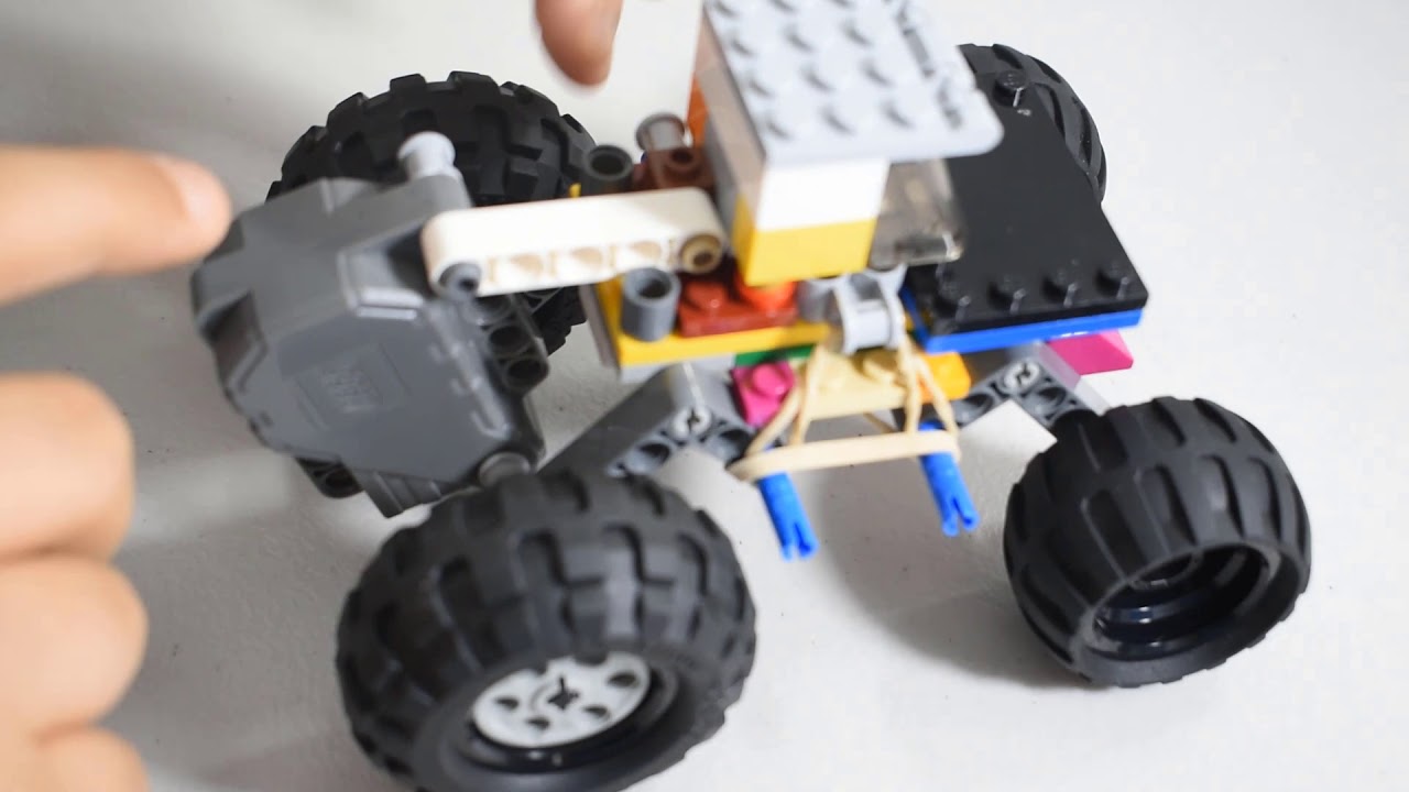 OAK SCOUT LEGO Monster Truck with Pull Back Engine and Flex Suspension ...