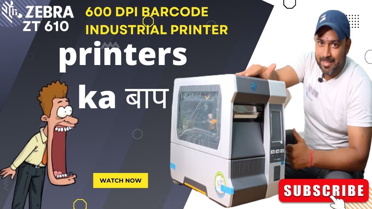 Zebra ZT 610 industrial barcode printer | 600 dpi | Manual Sensor/Media ...