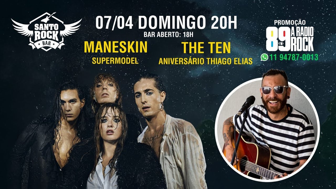 MANESKIN COVER (SUPERMODEL) E BANDA THE TEN - YouTube