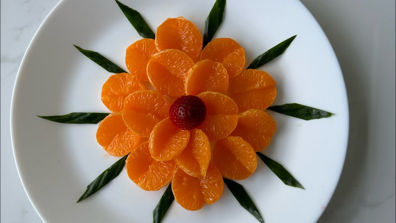 Beautiful Fruits Decoration || Easy Fruit Arts || Fruit Garnish Carving ...