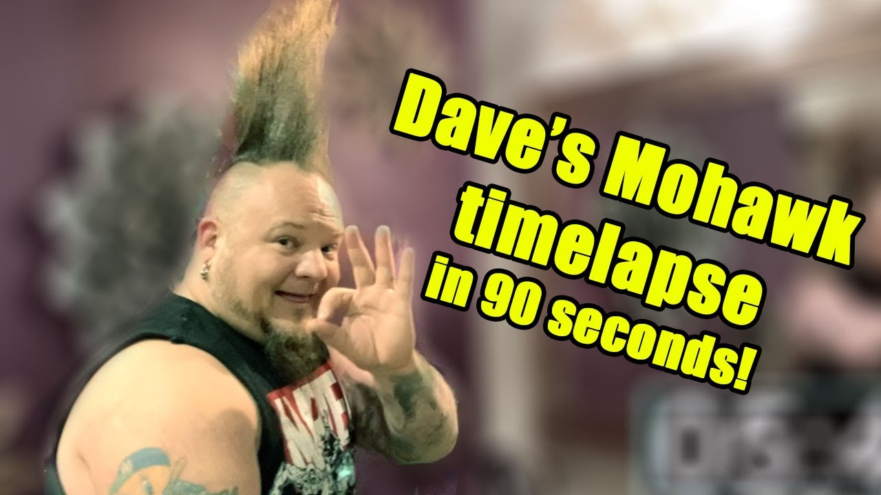 Drummer Dave and his epic mohawk - YouTube