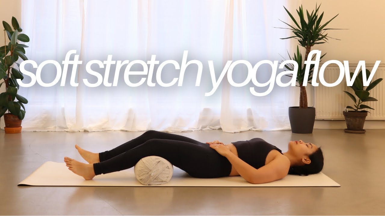 Soft yoga class 45 minutes - relax and stretch lower body - YouTube