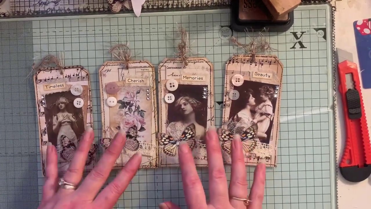 Let’s make : tags for your journals - YouTube