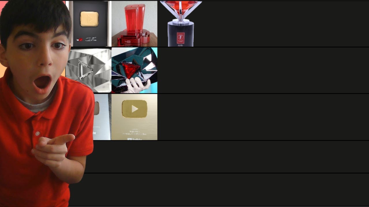 Play Button Tier List!!!!! - YouTube