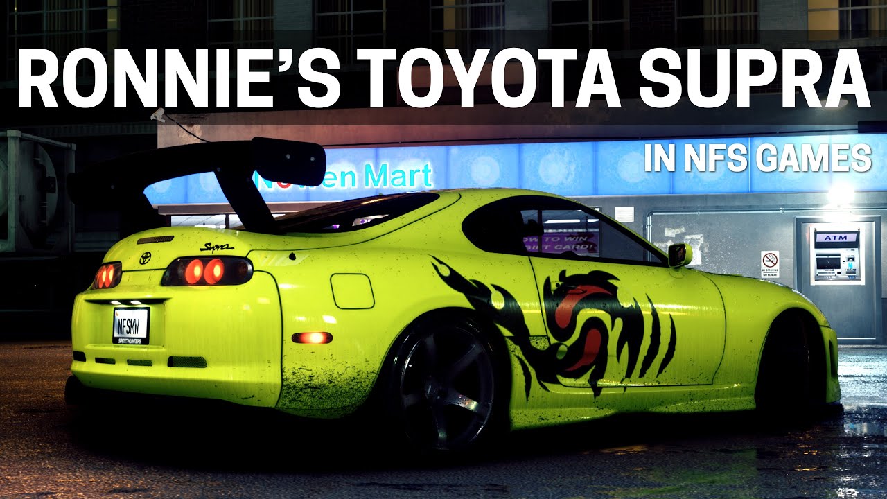 Ronnie's Toyota Supra in NFS Games (2003-2015) - YouTube