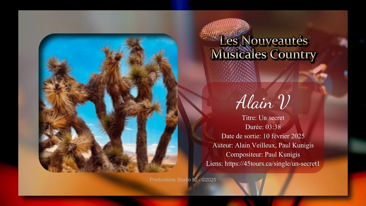 Alain V - Un secret - YouTube