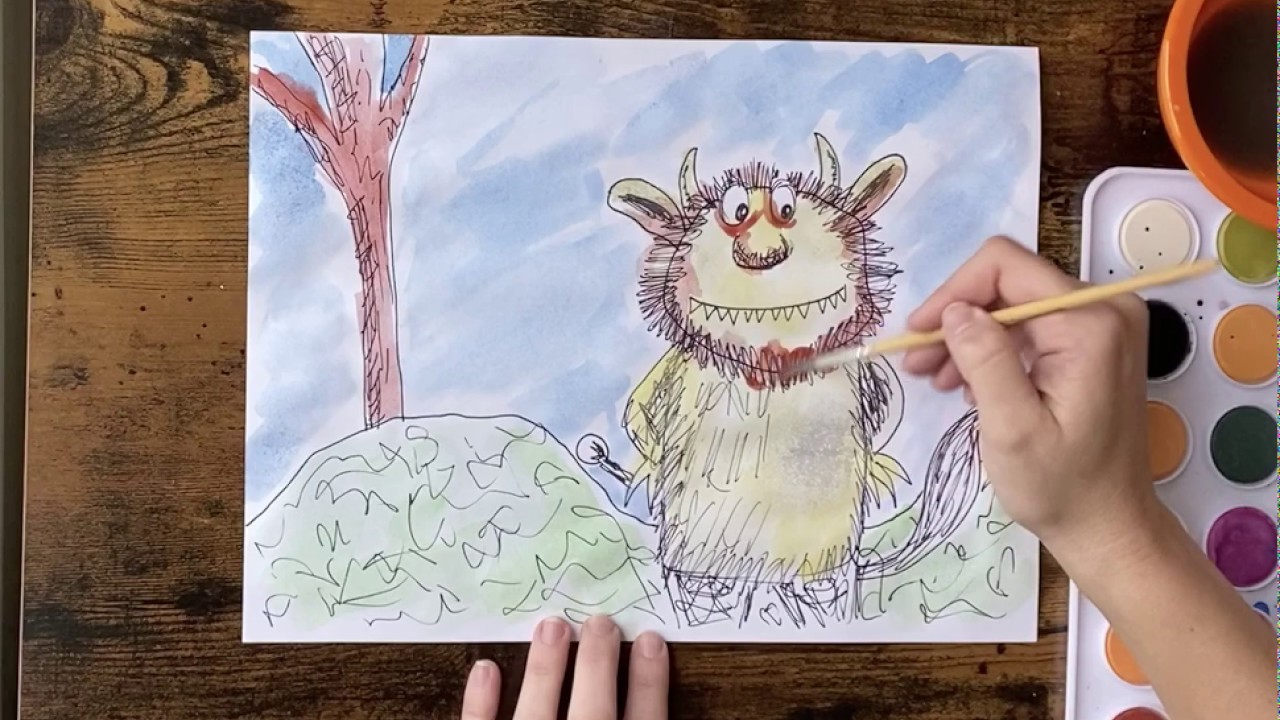 Book Character - How to draw Where the Wild Things Are Character - YouTube