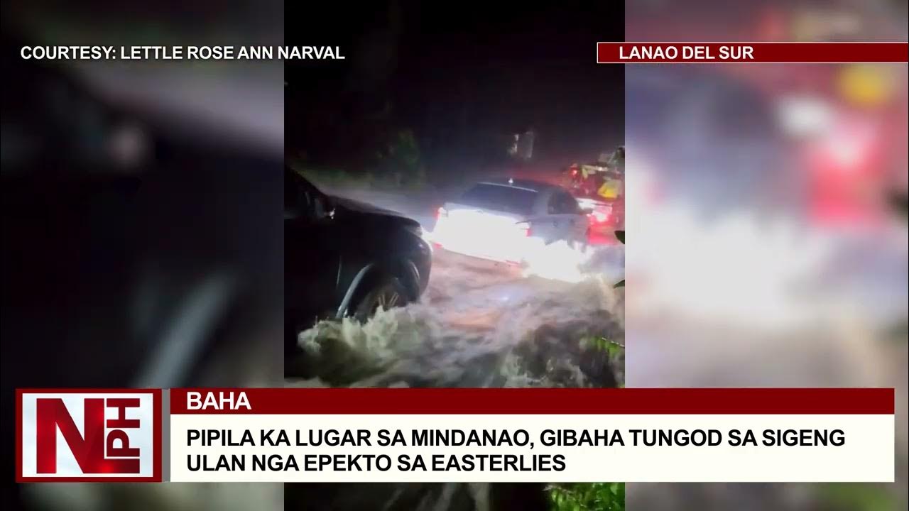 Pipila ka lugar sa Mindanao, gibaha tungod sa sigeng ulan nga epekto sa Easterlies - YouTube