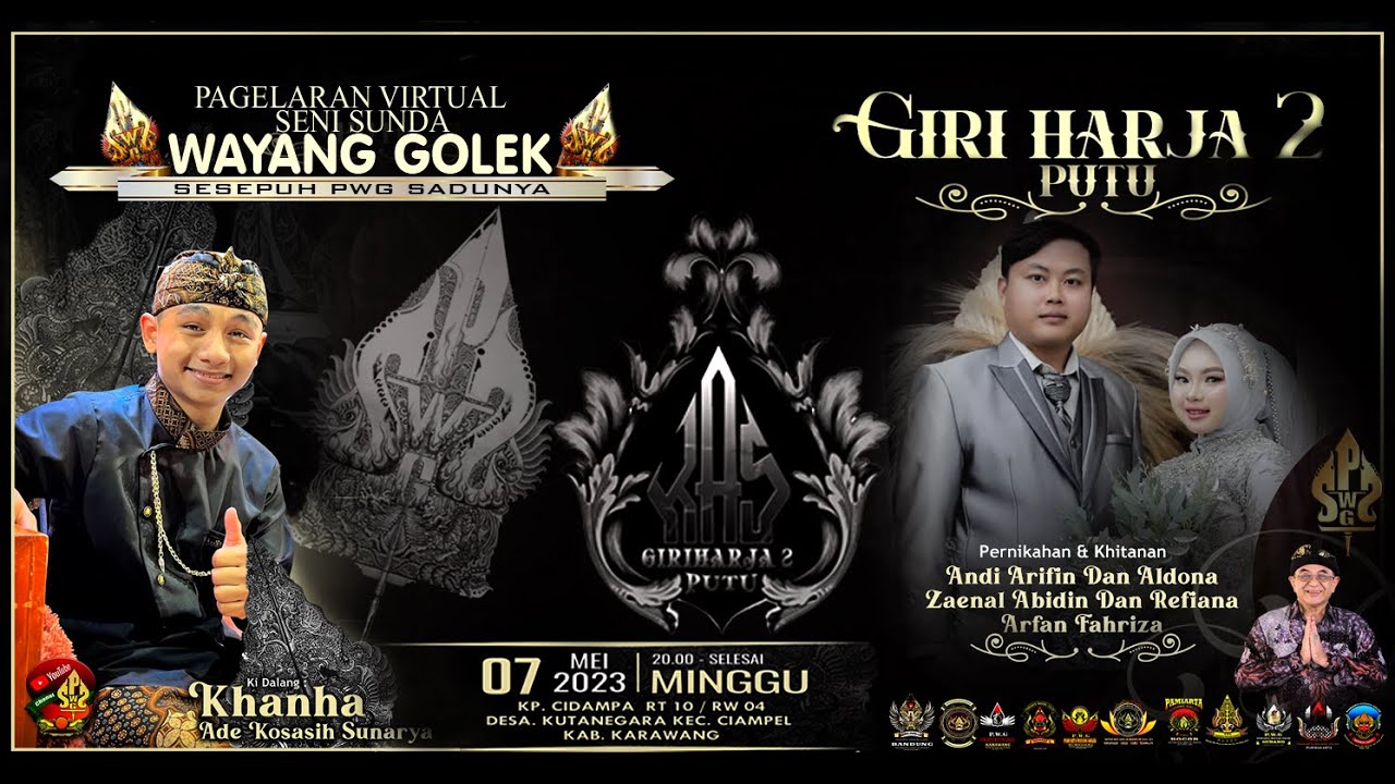 LIVE PAGELARAN WAYANG GOLEK GIRI HARJA 2 PUTU, KARAWANG 07 MEI 2023 ...
