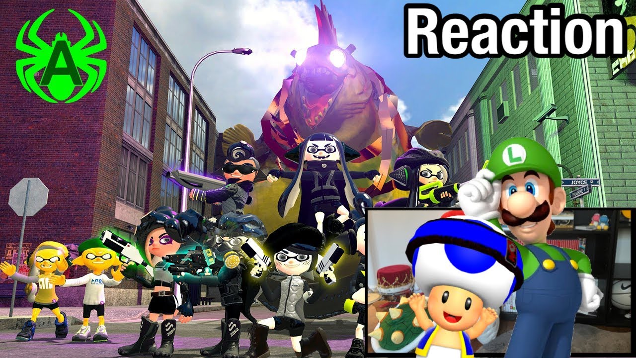 Andy(Me) & Luigi react to, “[Splatoon 3 Animation] Squid of the Dead ...