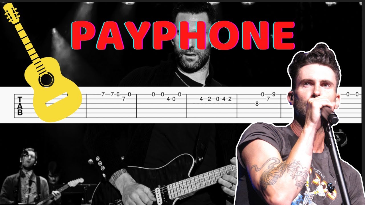 Maroon 5 ft. Wiz Khalifa - Payphone Guitar TAB/Tutorial - YouTube