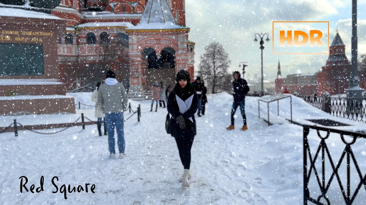 ️ Snowfall on Red Square - ⁴ᴷ [HDR] Moscow, Russia 🇷🇺 - YouTube
