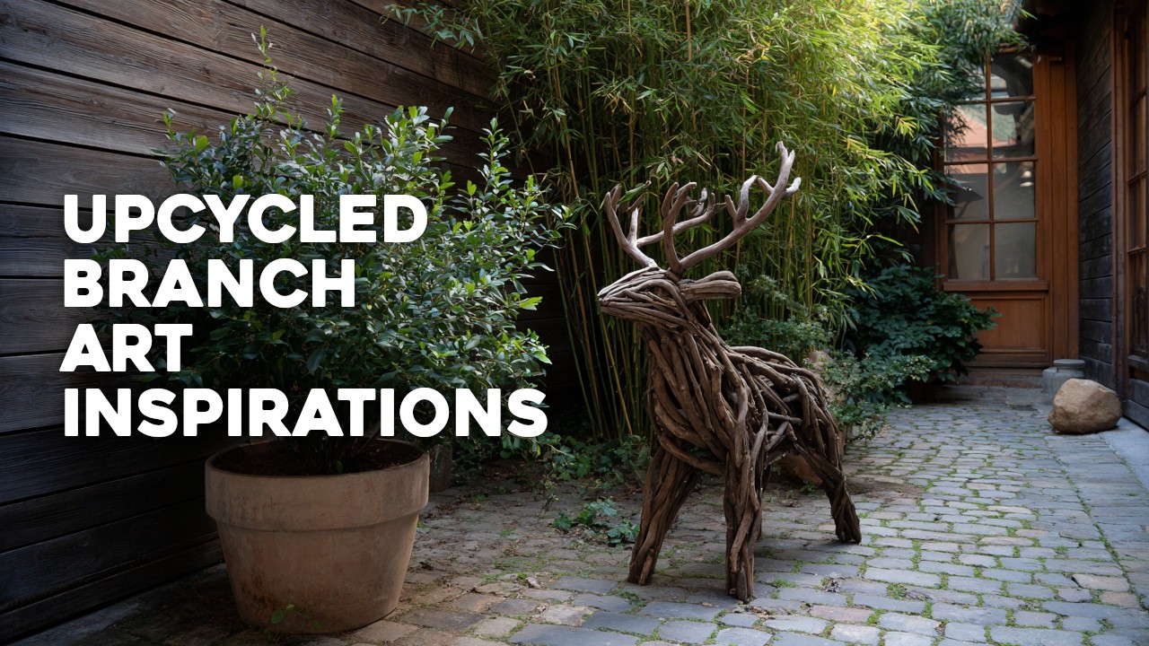 🌳 Upcycled Branch Art: Craft Unique Garden Sculptures from Nature - YouTube