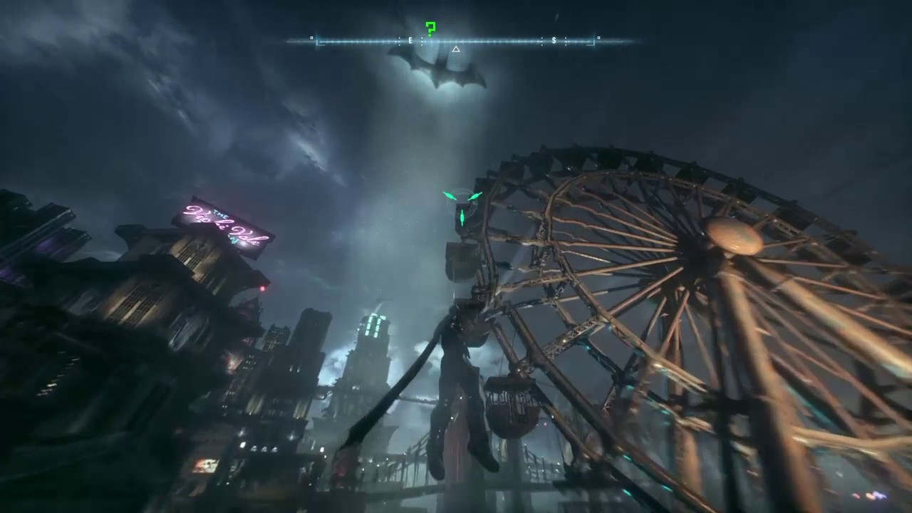 How to find and solve the riddles near the ferris wheel in Batman Arkam ...