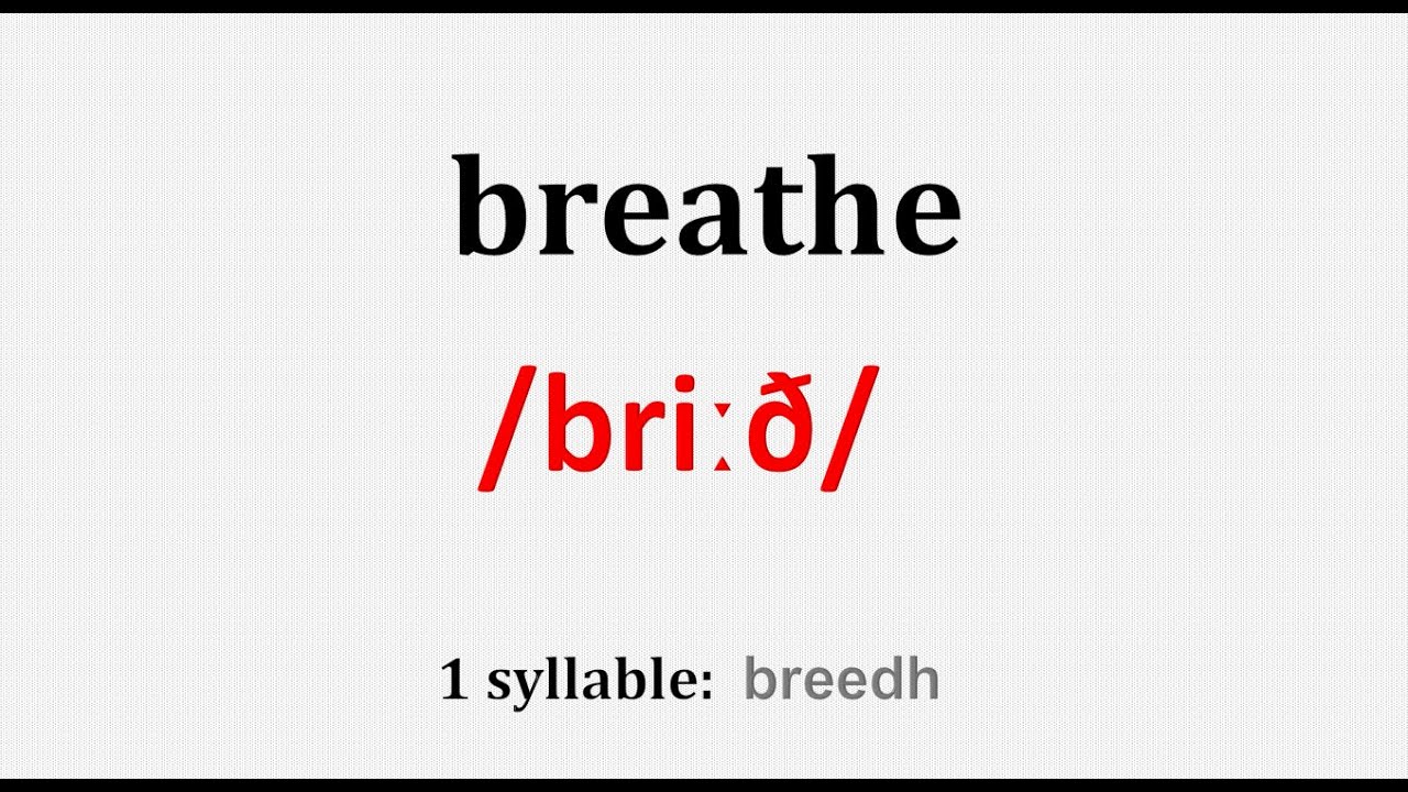 breathe-IPA-Phonetic Transcription and pronunciation - YouTube